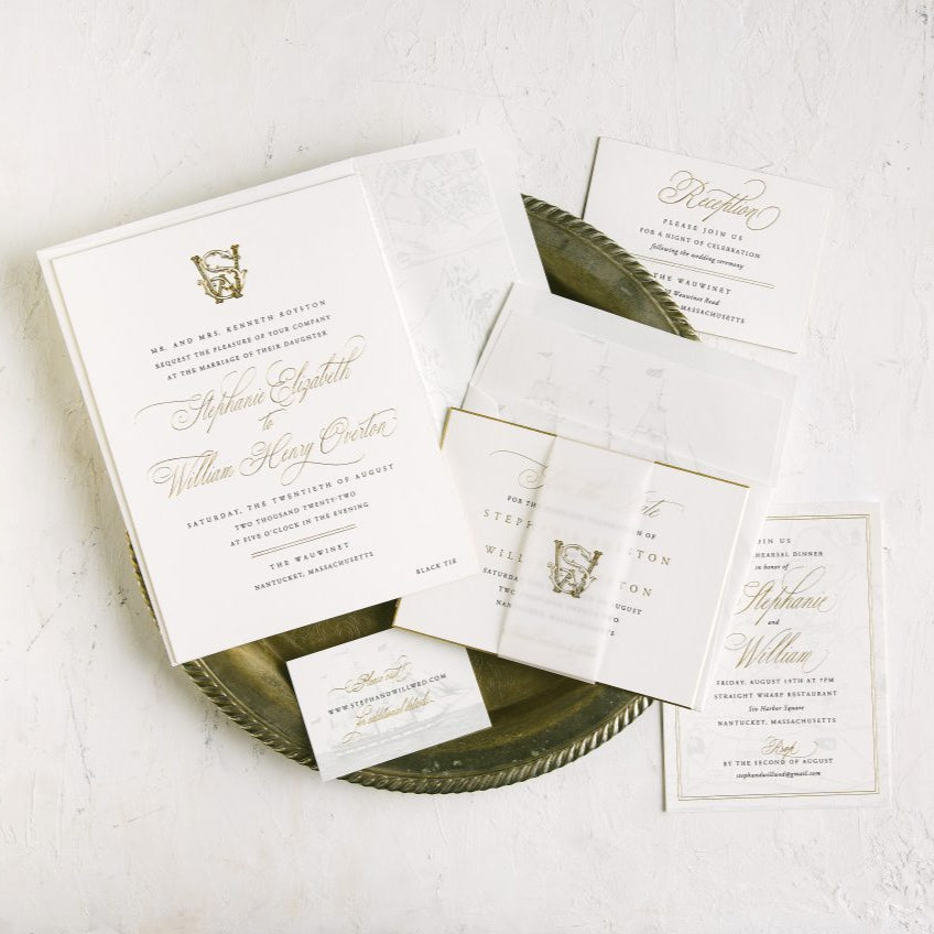 Chadwick Wedding Invitation Suite — Pearl Grant Richmans