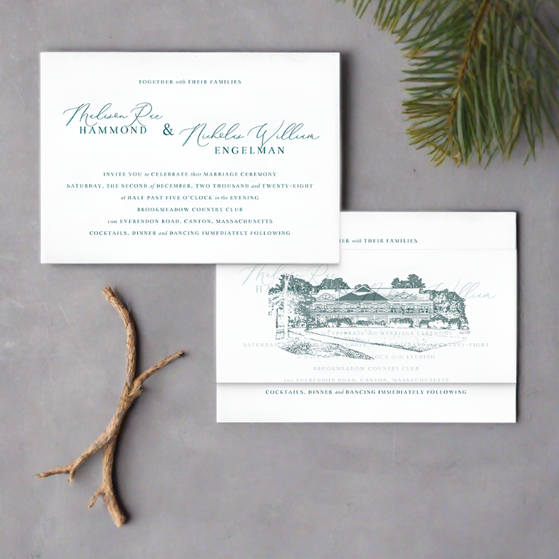 Permanence Wedding Invitation Suite — Pearl Grant Richmans