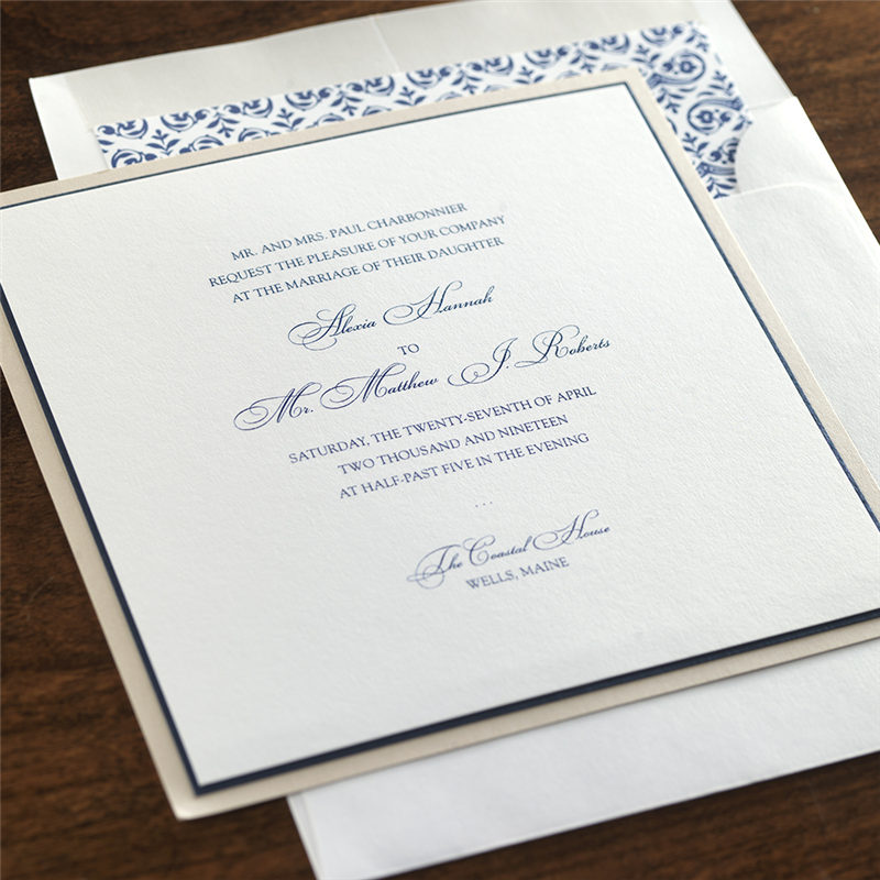 Prima Wedding Invitation — Pearl Grant Richmans