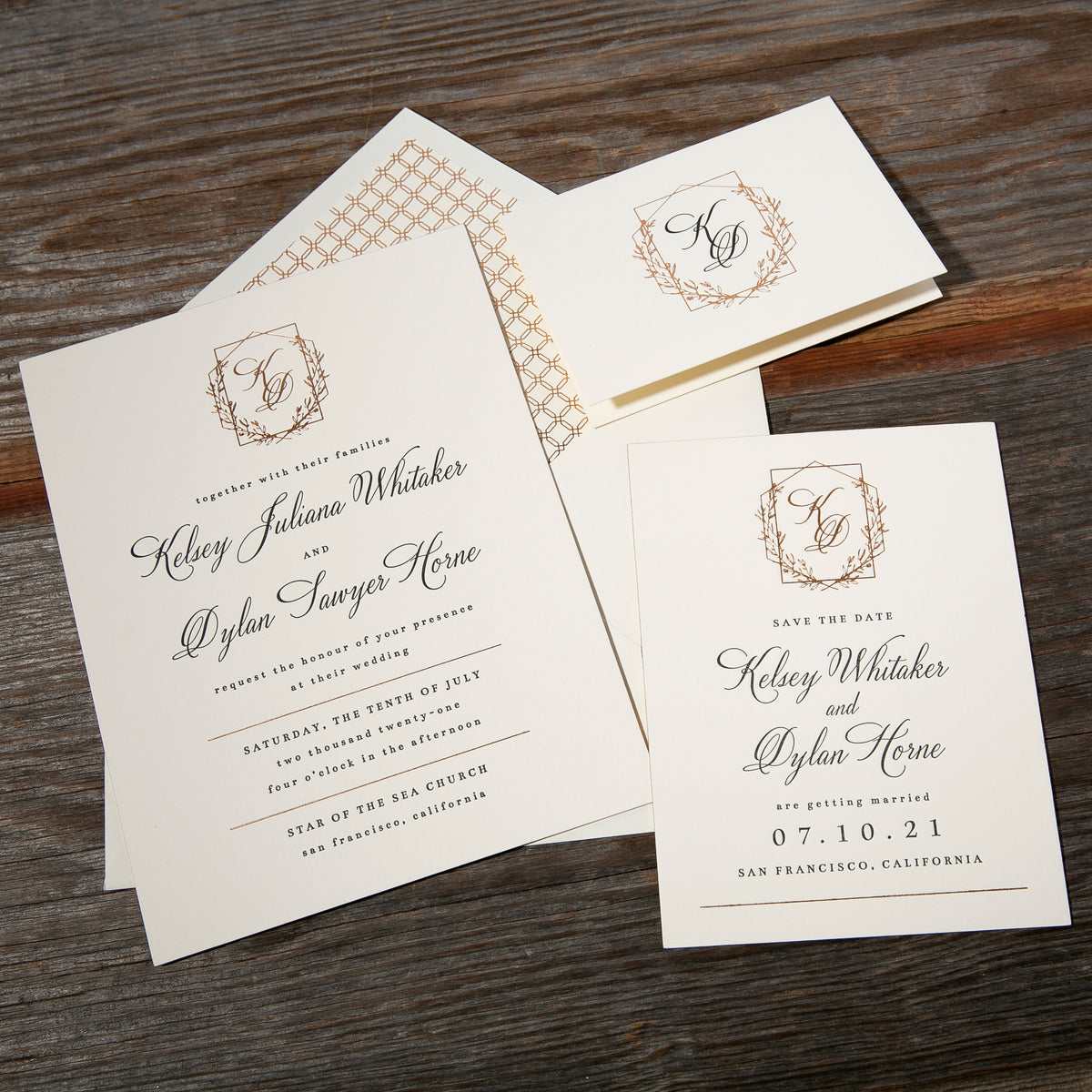 Nadia Wedding Invitation Suite — Pearl Grant Richmans