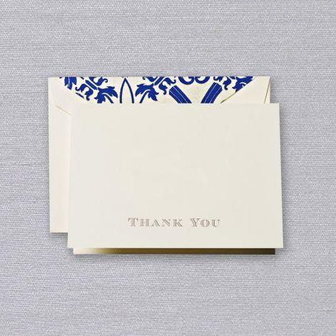 Crane Paper Engraved Thank You Ecru Boxed Notes with Regency Envelope ...