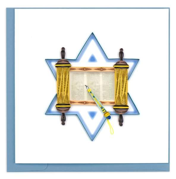 Quilled Torah Card — Pearl Grant Richmans