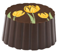 Dark Chocolate Tulip Artisan Truffle — Pearl Grant Richmans